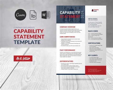 Download Capability Statement 26 Statement Template Word Template Brochure Template