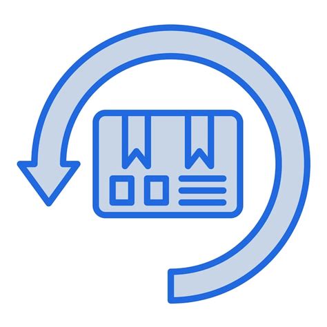 Premium Vector Return Delivery Blue Tone Illustration