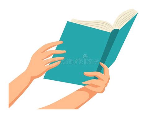 Women S Hands With A Book Reading Hobby Concept Illustration Vector