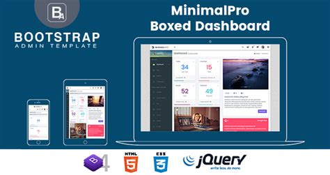 MinimalPro Boxed Dashboard Bootstrap Admin Templates