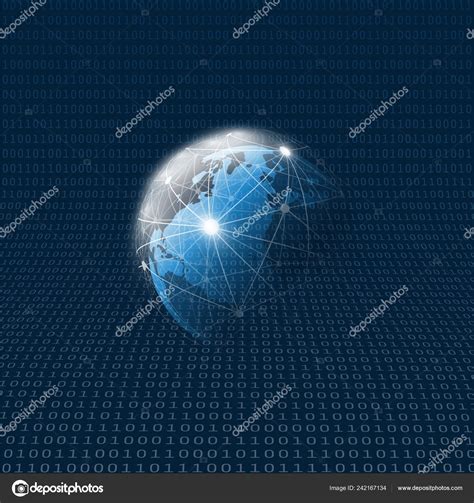 digital matrix bits pattern ones zeros abstract modern digital