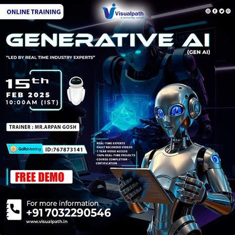 visualpath 🚀 upcoming free demo generative ai step into the world of