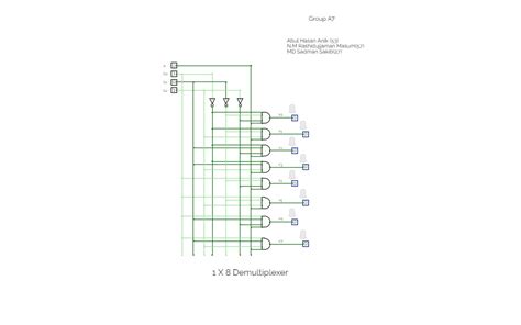 Circuitverse 1x8 Demux
