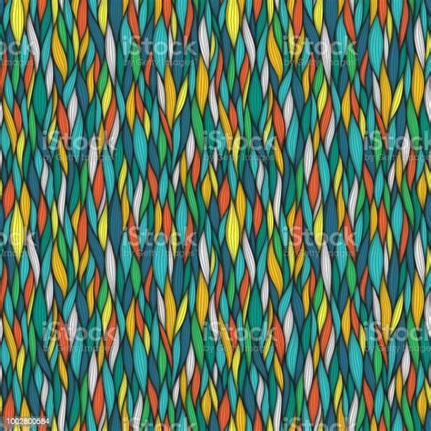 추상 물결선 원활한 패턴 집합입니다 꽃 유기 같은 벡터 일러스트 레이 션 밝은 배경 컬렉션을 완벽 하 게 기와 화려한입니다 개체 그룹에 대한 스톡 벡터 아트 및 기타 이미지