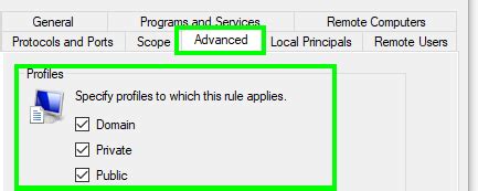 Networking Not Able To Access FTP Server From Other Machines In Same LAN When Windows Firewall