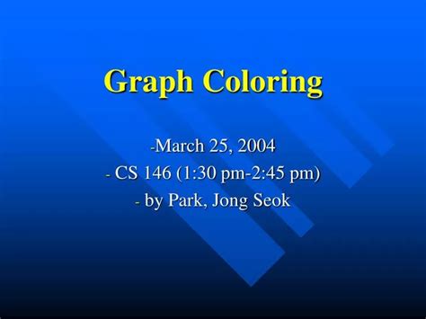ppt graph coloring powerpoint presentation free download id 238392