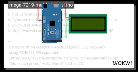 Mega 7219 Matrix O Wokwi Esp32 Stm32 Arduino Simulator