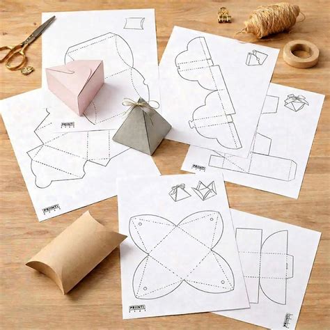 T Box Templates Printable Set 10 Box Designs Priinti