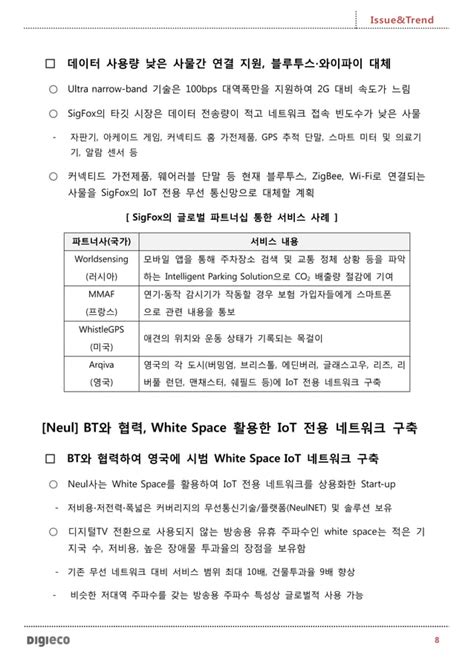 사물인터넷 네트워크 전략 및 시사점 Pdf