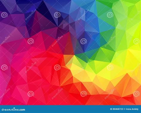 Vector Irregular Polygon Background With A Triangular Pattern In Full