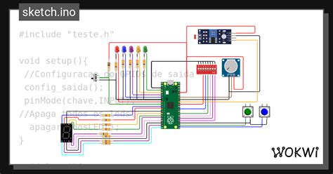 FATEC ELE LTP PLACA DIGITAL E ANALOGICO PISCALED BIBLIOTECA Wokwi ESP32 STM32 Arduino Simulator
