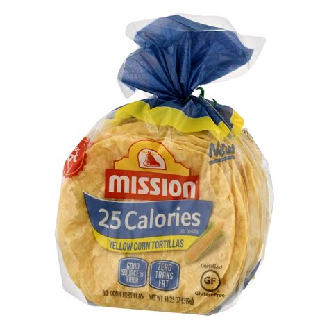 Mission Yellow Corn Tortillas Front Right Elevated