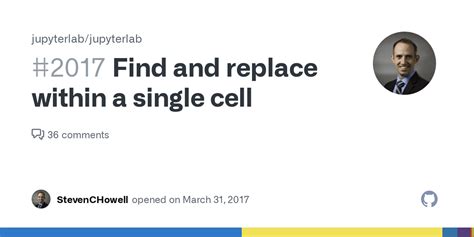 Find And Replace Within A Single Cell Issue Jupyterlab Jupyterlab GitHub