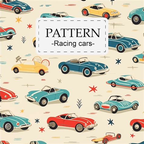 Premium Vector Seamless Pattern Car Illustration