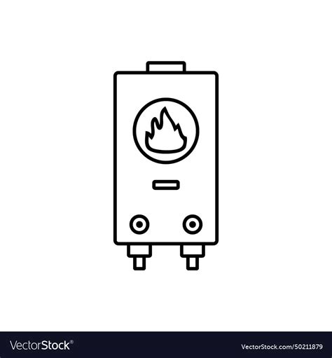 Gas Boiler Icon Royalty Free Vector Image Vectorstock