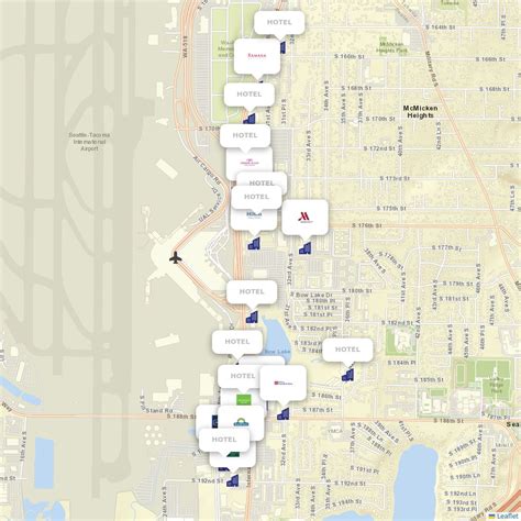 Seattle Tacoma International Sea Airport Hotels Airport Information