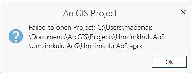 ArcGIS Pro Fail To Open Project Error Esri Community