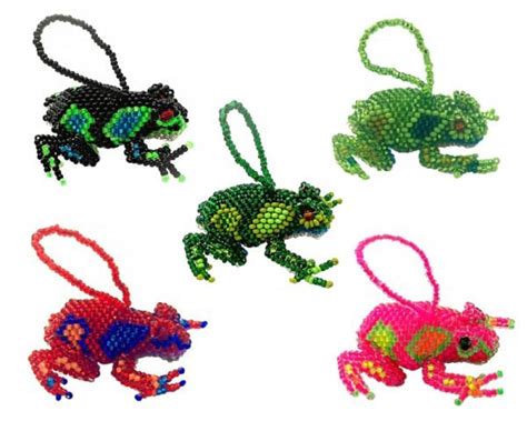 Seed Bead Frog Ornament Pichincha Ts