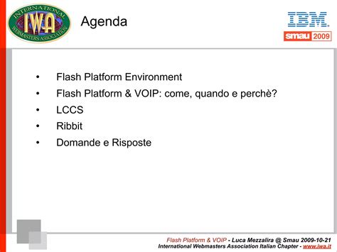 Flash Platform And Voip Ppt