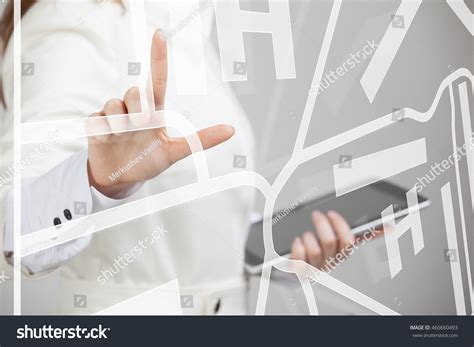 Future Technology Navigation Location Concept Woman Stock Photo Shutterstock