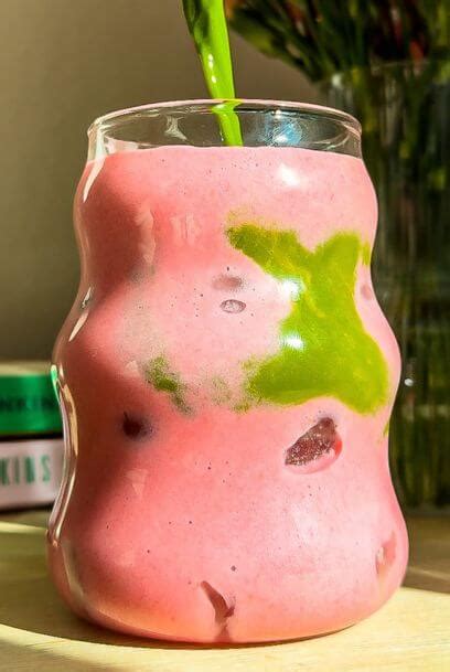 Iced Raspberry Matcha Latte Laura Live Well