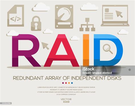Raid Redundant Array Of Independent Disks Stock Illustration Download