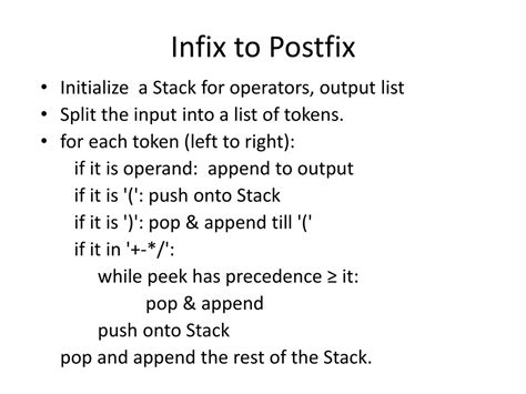 ppt polish notation prefix postfix infix notation powerpoint