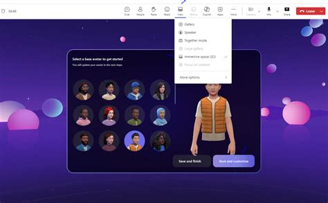 microsoft teams immersive space 3d and mesh app