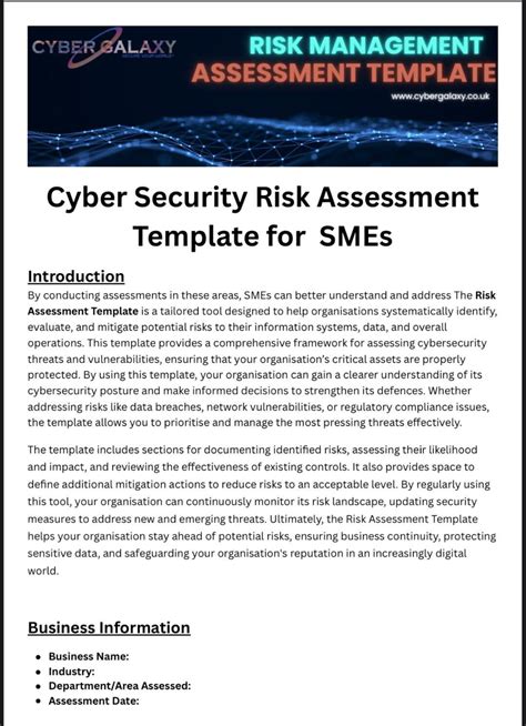 Cyber Security Grc Risk Assessment Templates For Smes Audit Etsy