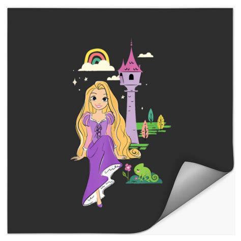 Disney Tangled Rapunzel Pascal Rainbow Tower Ske Stickers Id By Bala Krishna Printblur