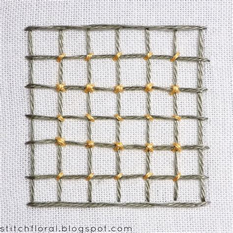 Lattice Work Variations Examples Stitch Floral