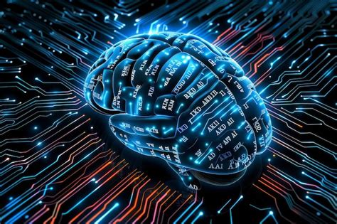 AI Brain with Digital Circuitry Advanced Neural Networks Futuristic Artificial Intelligence ...