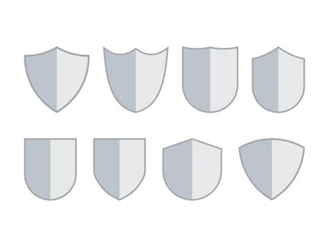Premium Vector Shield Shape Vector