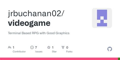Github Jrbuchanan Videogame Terminal Based Rpg With Good Graphics