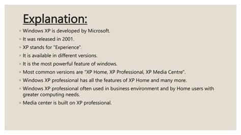 presentation 7 1 pptx windows xp explanation ppt