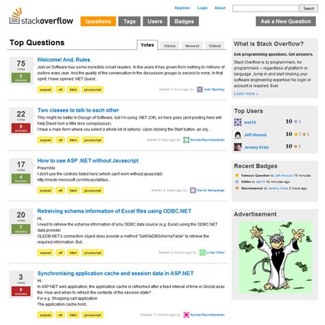 Can I See The Initial Look Of Stack Overflow Meta Stack Overflow
