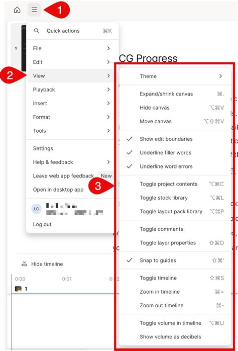 Project Settings Descript Help