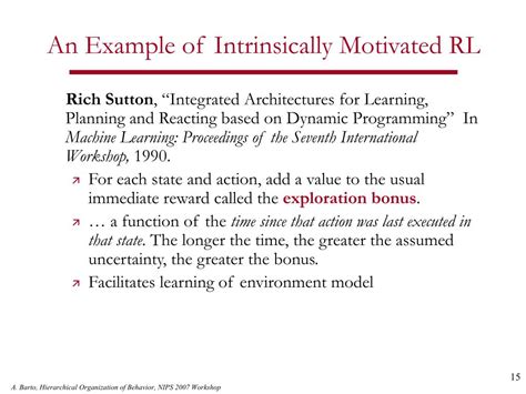 Ppt Intrinsically Motivated Hierarchical Reinforcement Learning Powerpoint Presentation Id