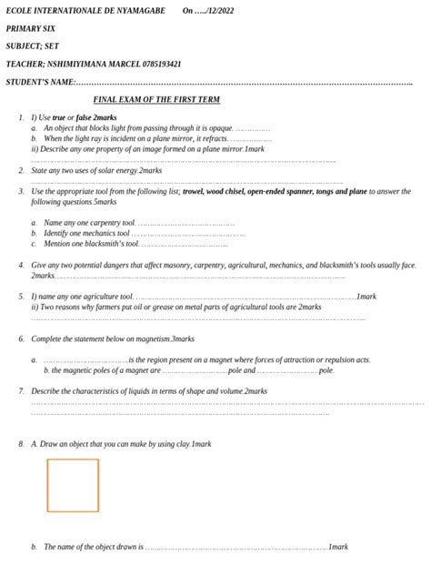 Set Exam P6 Term 1 2022 Pdf Computer Data Storage Heart