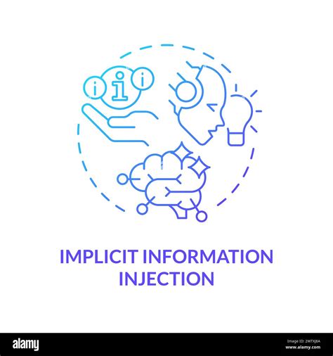 Implicit Information Injection Blue Gradient Concept Icon Stock Vector Image And Art Alamy