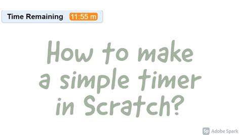 How To Make A Timer In Scratch A John Mathew Youtube