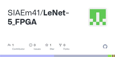 Github Siaem41lenet 5fpga