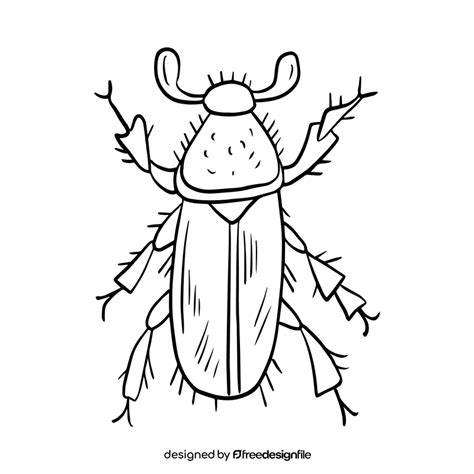 Free Leaf Beetle Black And White Clipart Free Download