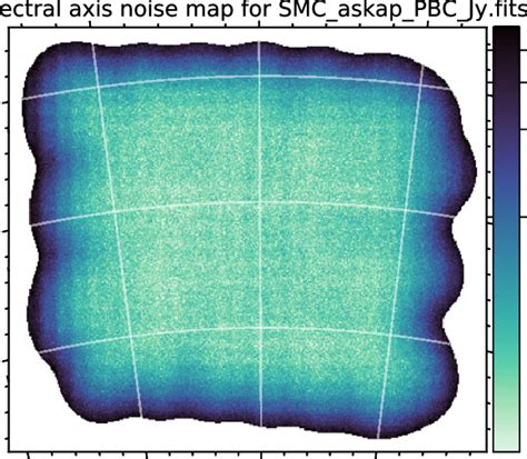 Map Of The Spectral Line Noise For The Askap Only Smc Cube From