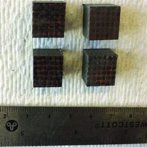Photographic Image Showing Typical Dynamic Compression Test Specimens Download Scientific Diagram