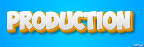Production Text Effect And Logo Design Word