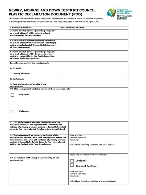 Nmddc Plastic Declaration Document Pdd Pdf