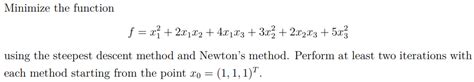 Solved Minimize The Function Chegg