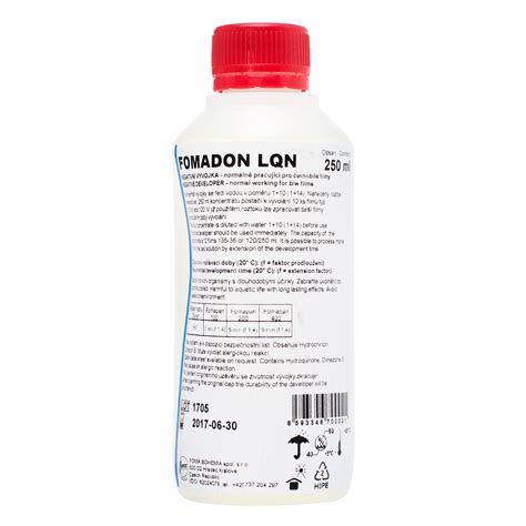 FOMA Fomadon LQN Film Developer 250 ml conc. - fotoimpex.com analogue ...