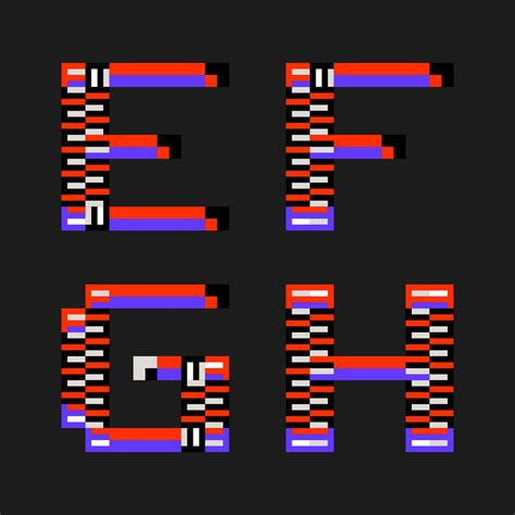 Modular Typography With Processing On Behance